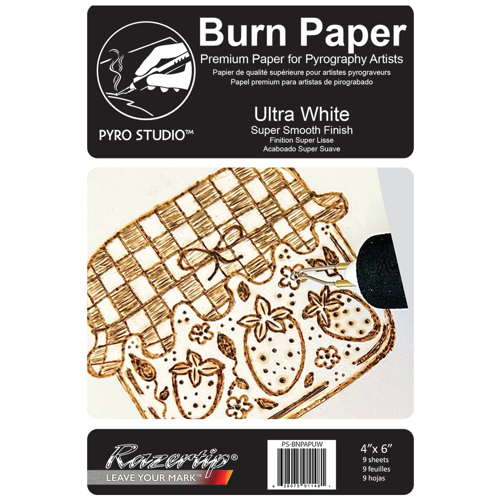 Ultimate White Premium Burn Paper - 4"x6", 9 Sheets — Razertip ...